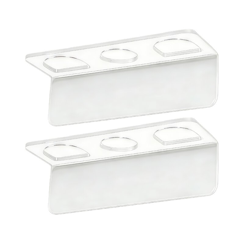 Упаковка из 2-х Прочных Водонепроницаемых Полок из АБС-пластика Для ванной Комнаты Современного дизайна