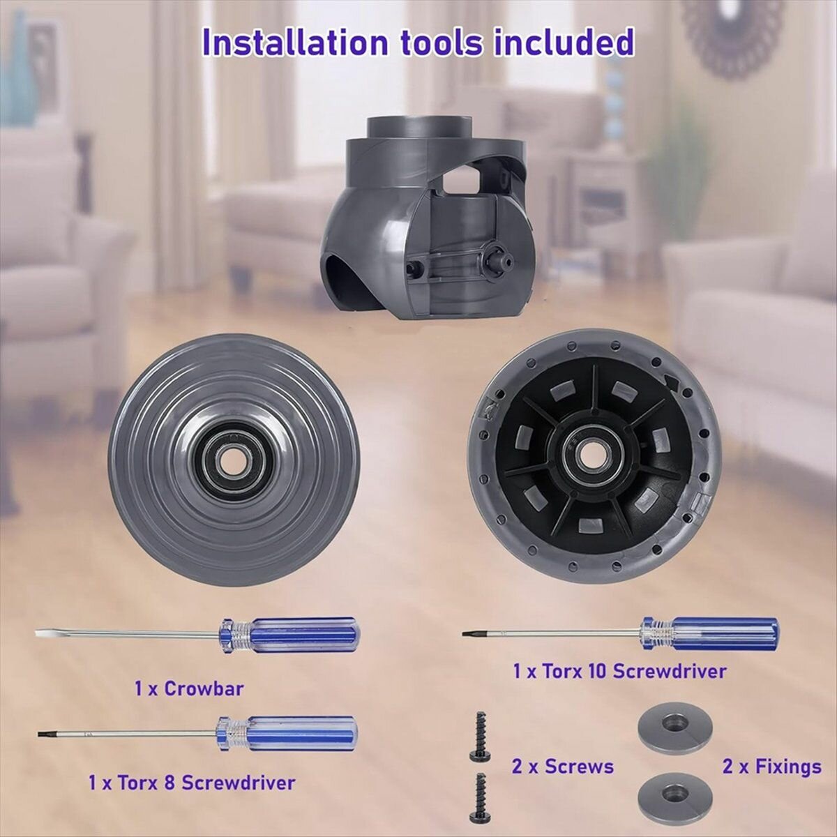 Запасные части для V-образных шариковых колес и соединителя головки пылесоса