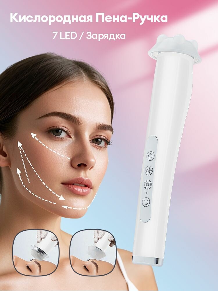 Умный микротоковый аппарат для комплексного ухода за кожей лица и глаз. Лифтинг, массаж и улучшение тонуса кожи.