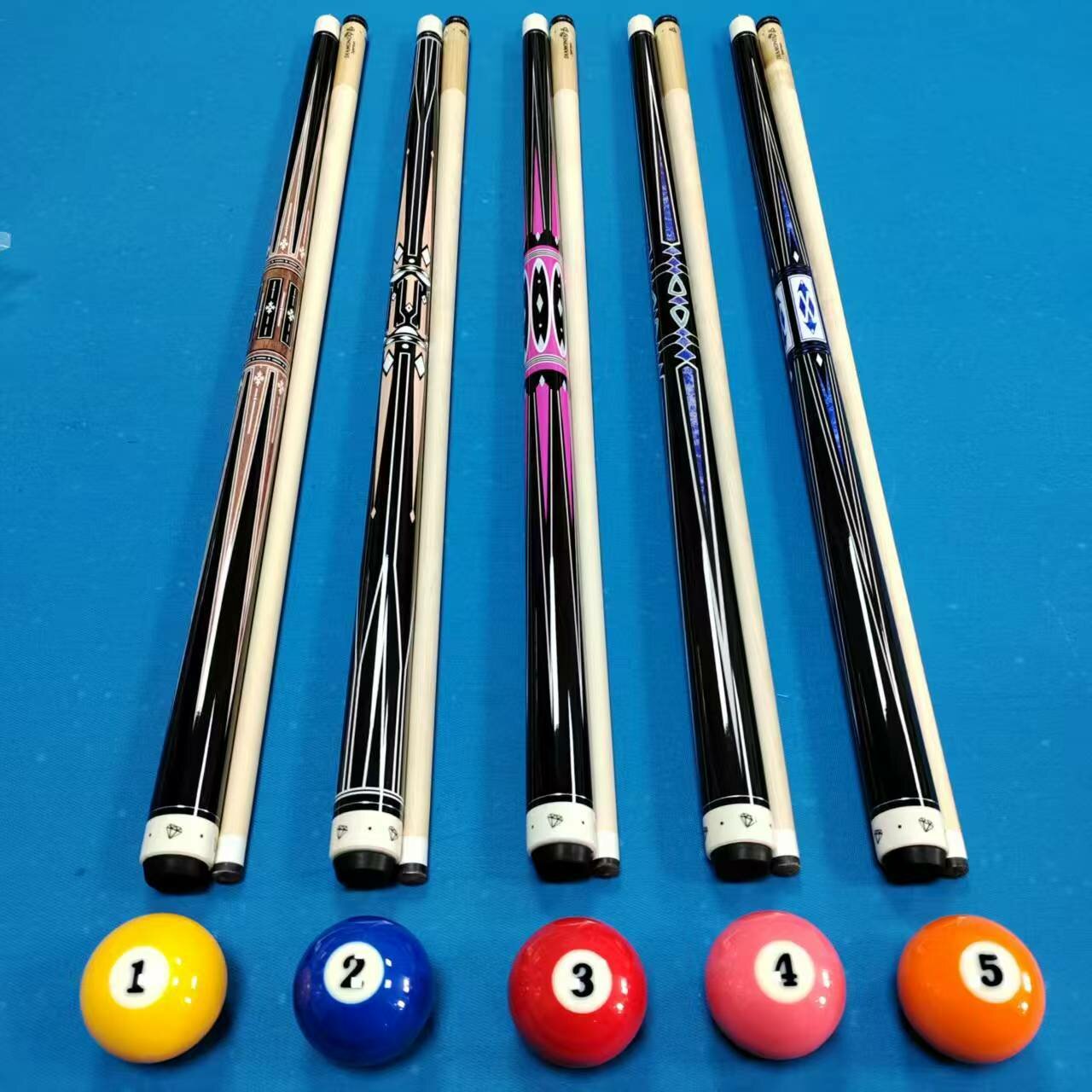 Новый мистический любовный магический кий для бильярда, ручной работы, черный кий для восьмерки, маленький наконечник, средний кий для стола