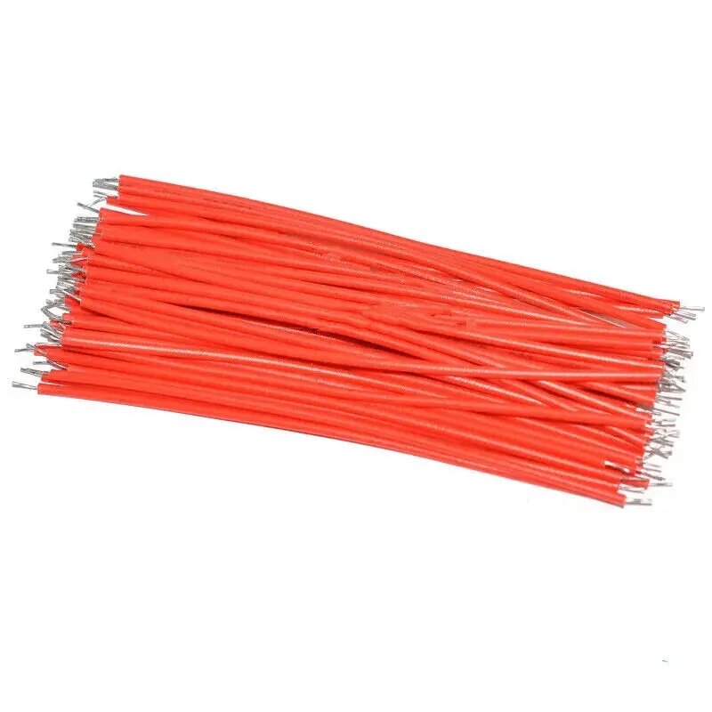 Провод перемычки 22AWG, луженая медная проволока, 100 шт, 5см/10см/15см/20см Red, 5cm