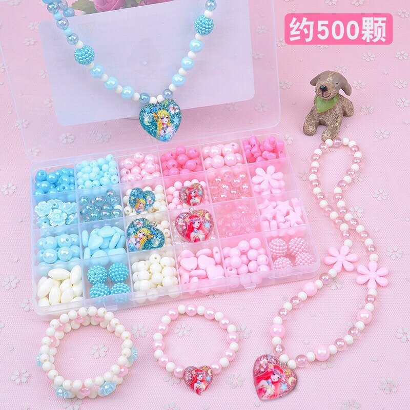 Детские бисерные материалы Детские игрушки для девочек носить бисеры ручной работы сумки ручное ожерелье подарок на