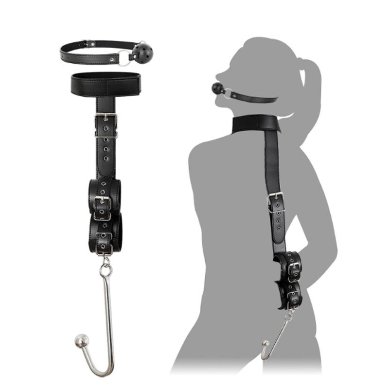 SM Горячая продажа анального крючка, обратный ручной зажим, металлический анальный пробка, мужской и женский флирт, анальный крючок, ограничение, обратный ручной зажим