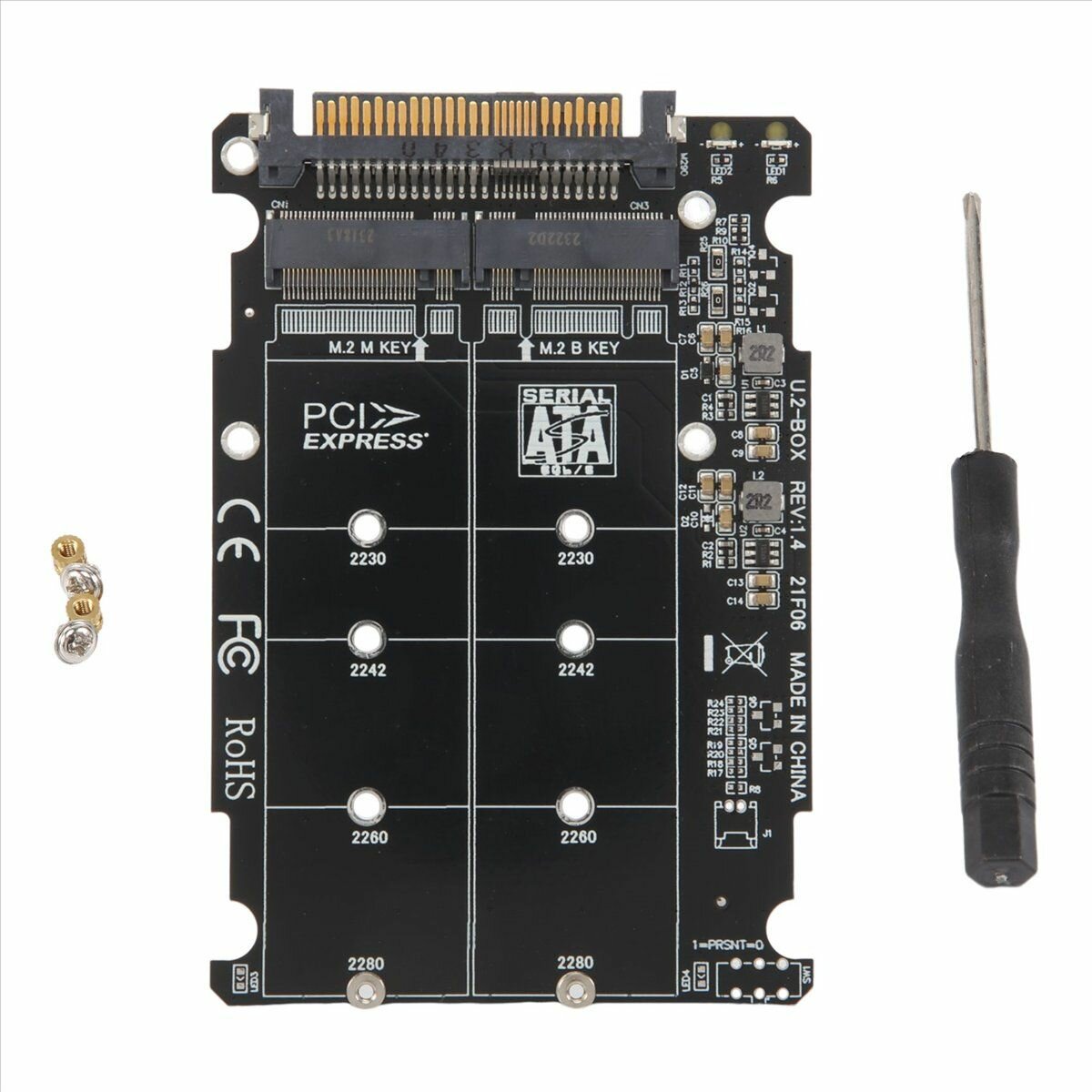 2 в 1 M.2 NVMe SATA U2PCB M.2 NVME SSD Key M Key B SSD к U.2 SFF-8639 Адаптер PCIe M2 Converter Запчасти для настольных компьютеров M.2 U.2 переходник для ПК
