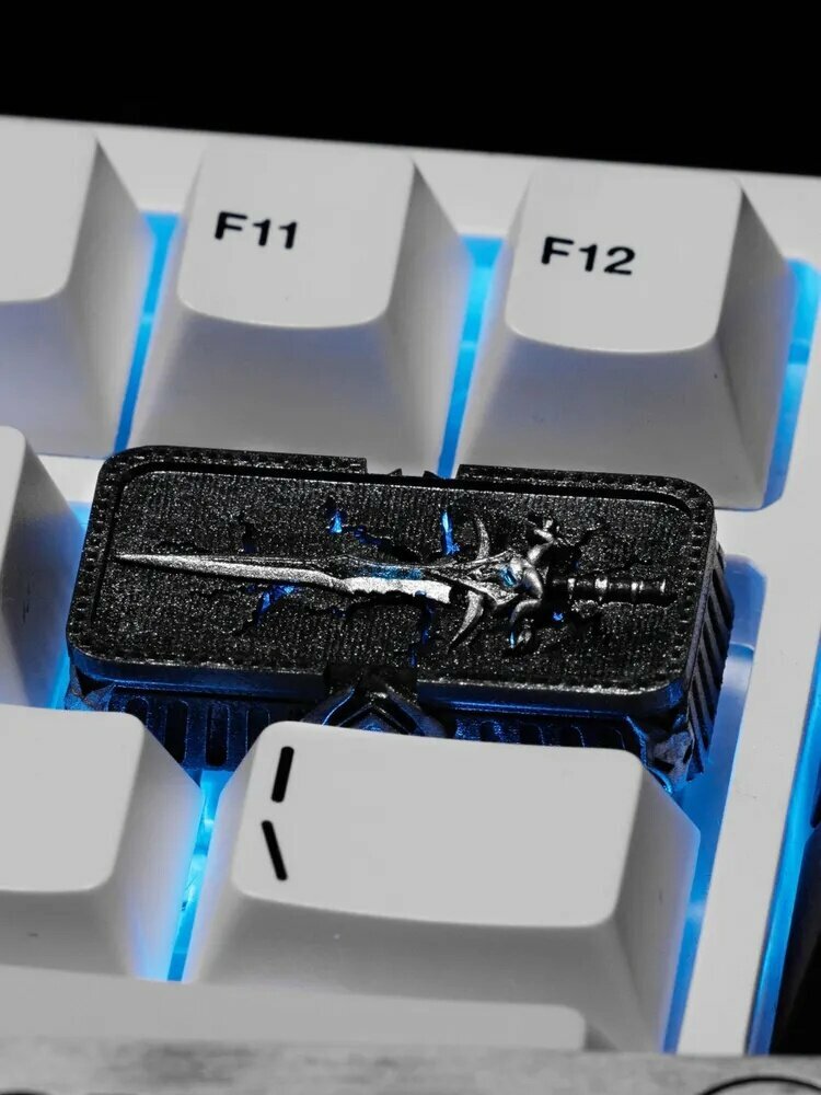 Кейкапы для механической клавиатуры - Ледяная Скорбь, World of Warcraft Artisan WOW Keycap Клавиша возврата смола, клей
