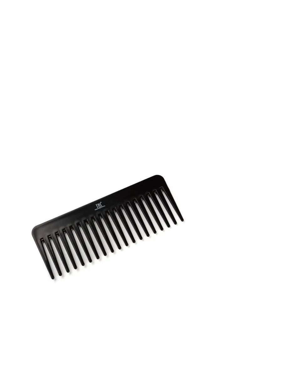 Расческа-гребень широкая с редкими зубьями, 155 мм, черная