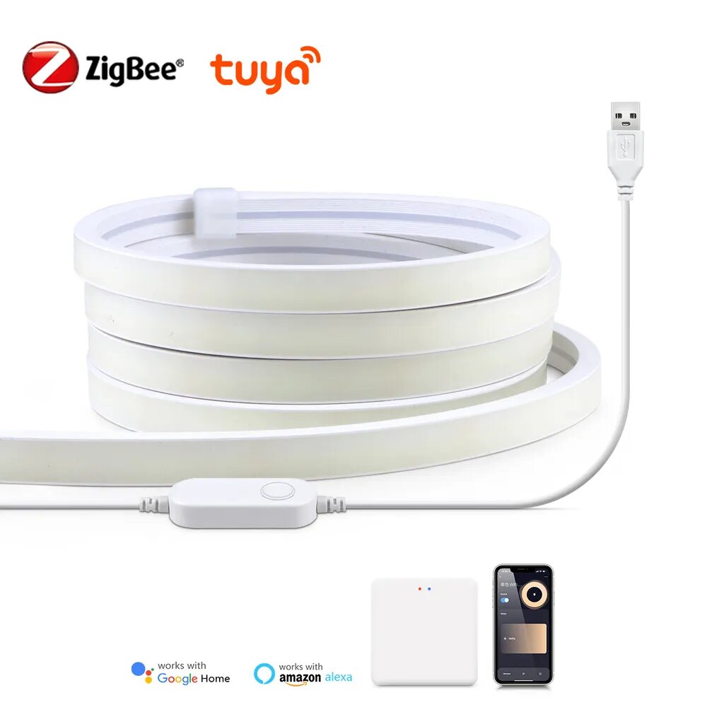 Zigbee Светодиодная лента 3.84 Вт, IP65, Нейтральный белый, 1 шт