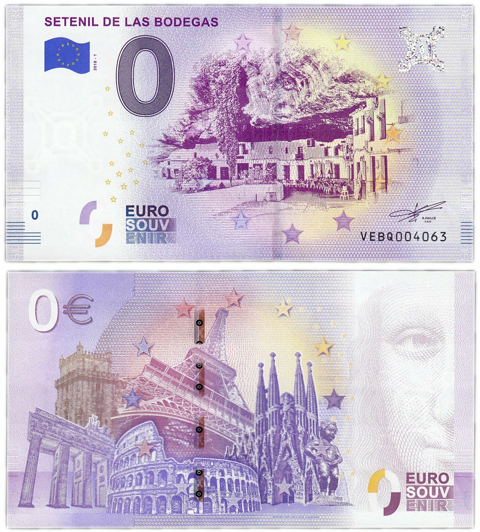 0 евро euro "Сетениль-де-лас-Бодегас" 2018 NEW