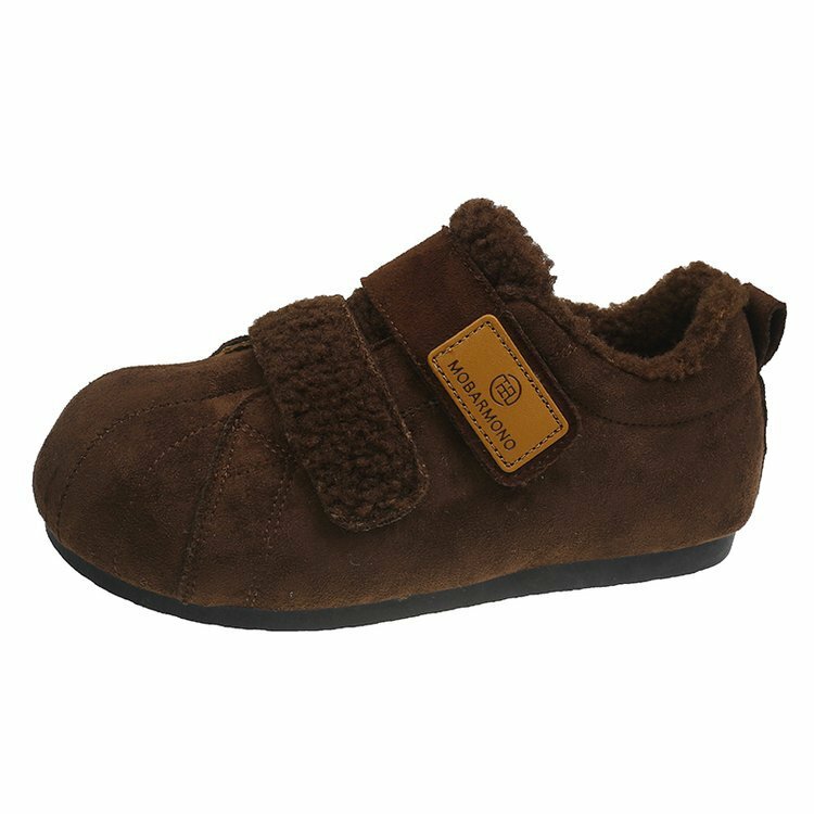 ВесКеды ИзнСтой AIS Мокасины Женщины Осень Зима Плоский Биркенсток Флис Магическая лента Замша/White