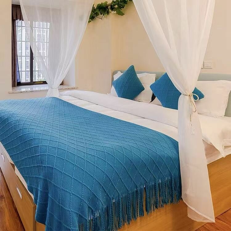 Чехлы на одеяло вязание Одеяла Плед Трикотаж Постельное белье диван одеяло Домашнее