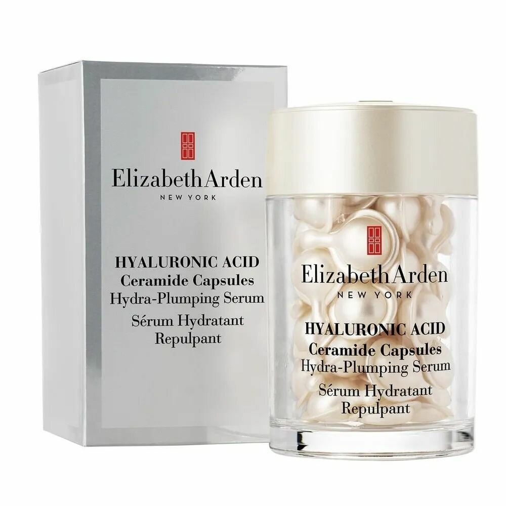 Интенсивно увлажняющие капсул, Elizabeth Arden HYALURONIC ACID Ceramide Capsules Hydra-Plumping Serum 100 мл , антивозрастная сыворотка с гиалуроновой кислотой и керамидами