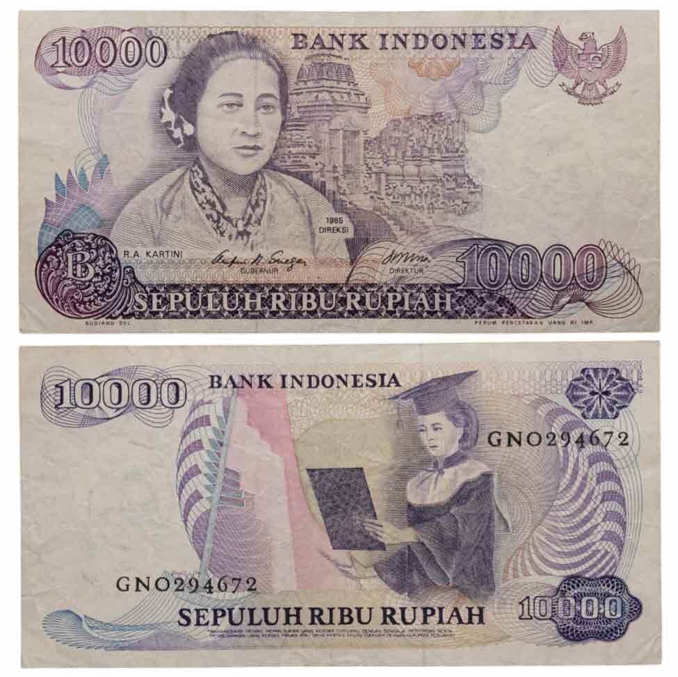 Индонезия 10000 рупий 1985