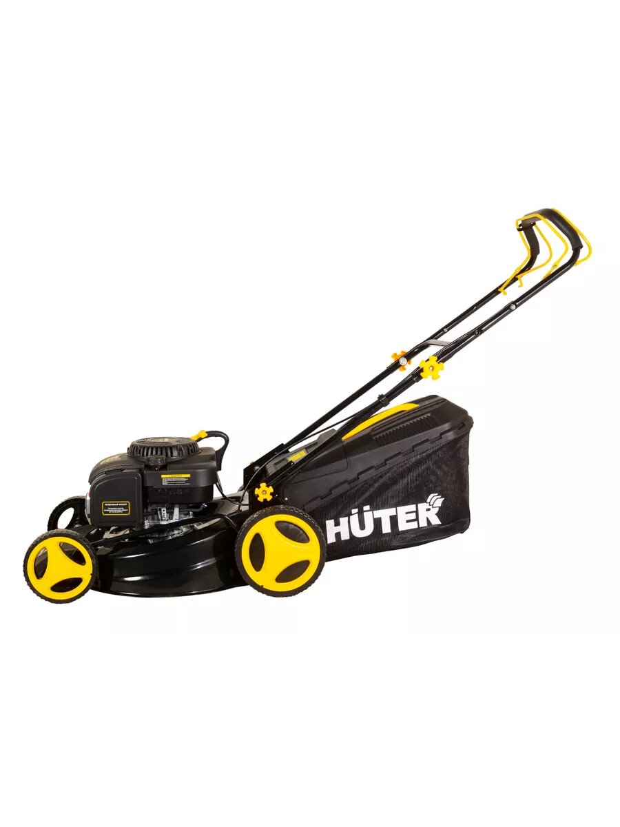 Газонокосилка бензиновая Huter GLM-7.0 SL (70/3/19), 7 ур. скашивания, травосборник, боковой выброс, 53 см