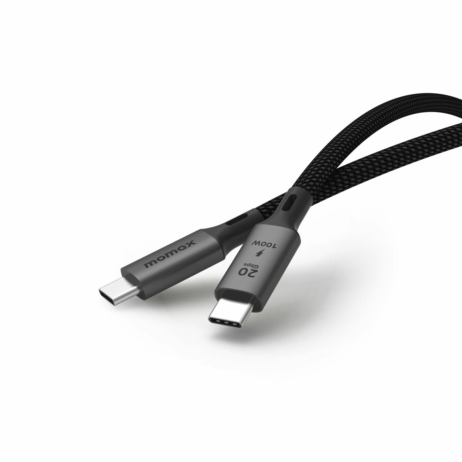 Кабель Momax Elite 100 Вт USB-C USB3.2 Gen 2X2, 20 Гбит/с, 1 м - Black