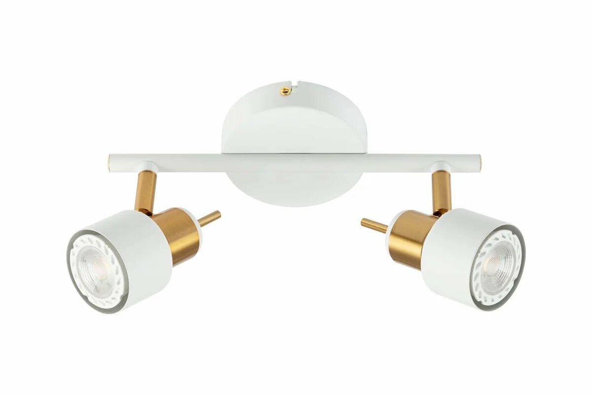 Спот белый/золотой IP20 2*40W металл Arte Lamp ALMACH A1906PL-2WH