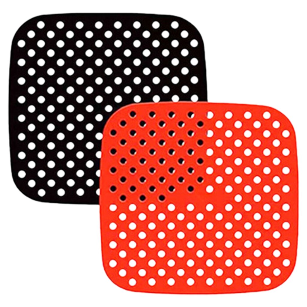 Силиконовый коврик Коврик для гриля для машины для жарки на горячем воздухе Аксессуары Многоразовый Силиконовый коврик Перфорированная силиконовая бумага для выпечки Машина для жарки на воздухе