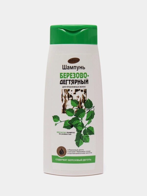 Белита Шампунь березово-дегтярный для проблемных волос 480 мл