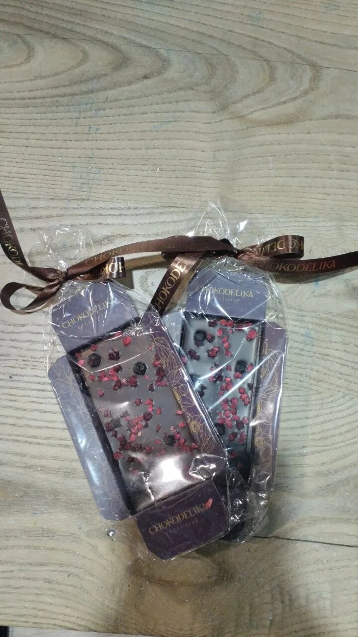 Гастрономия Chokodelika Шоколад Темный Вишня Черника 50 г