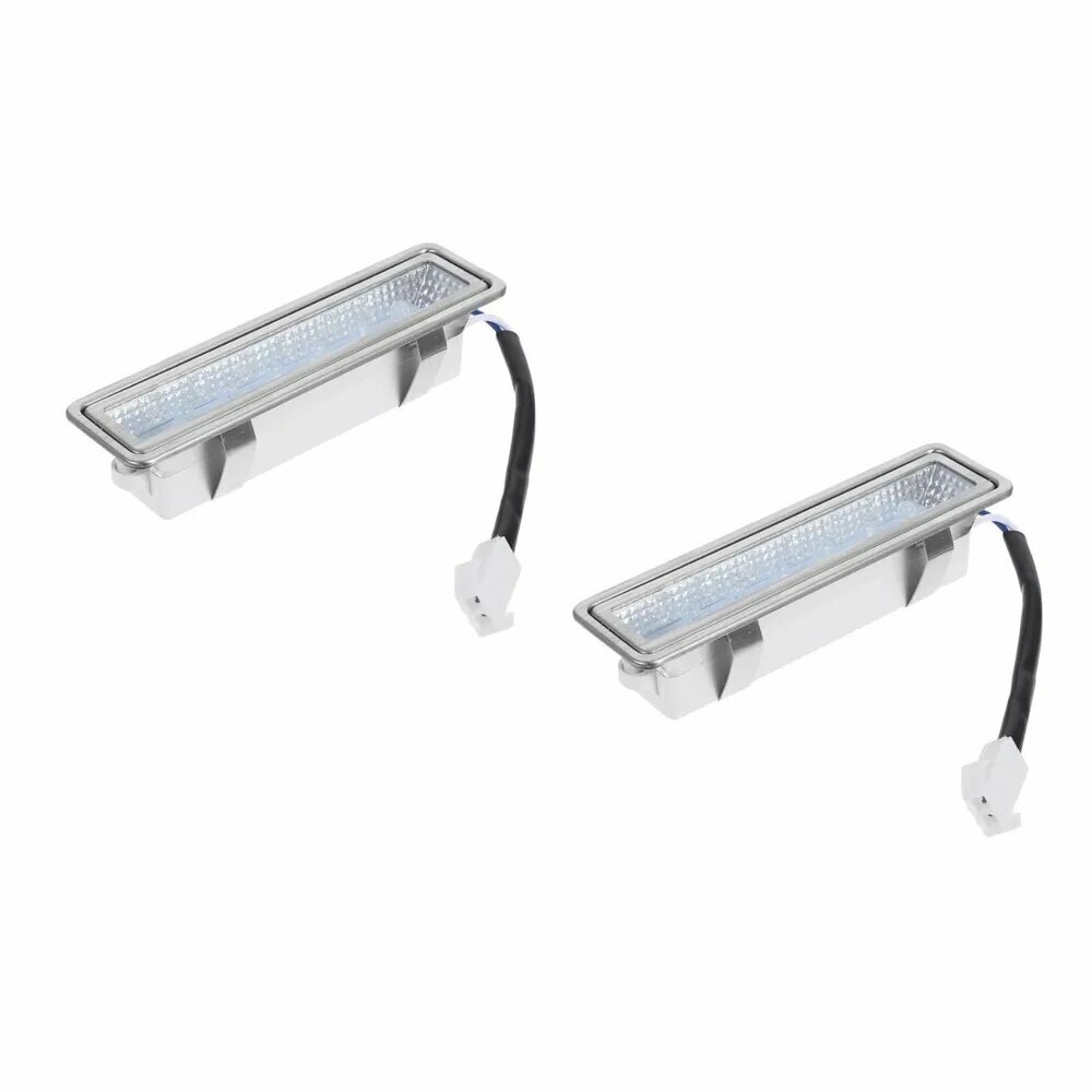 Светодиодная панель холодного света из сплава и стекла для кухонной вытяжки, набор из 2 шт