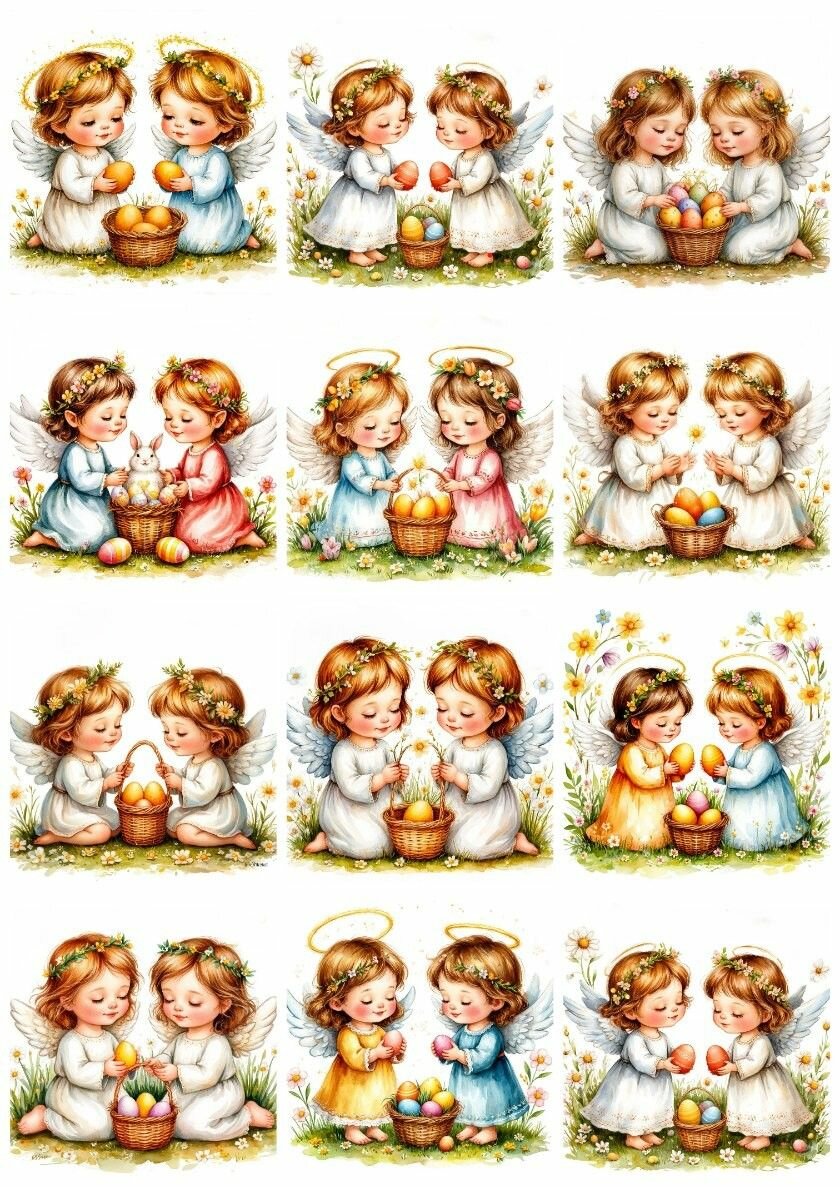 Водорастворимая картинка для мыловарения "На Пасху" А4.