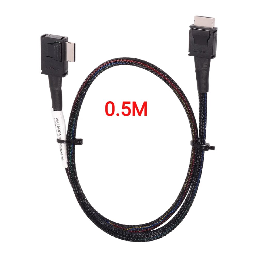 Кабель ADT-Link Oculink SFF-8612 - PCIe 4.0 x4, 0.5M, Цвет: SSF-8611