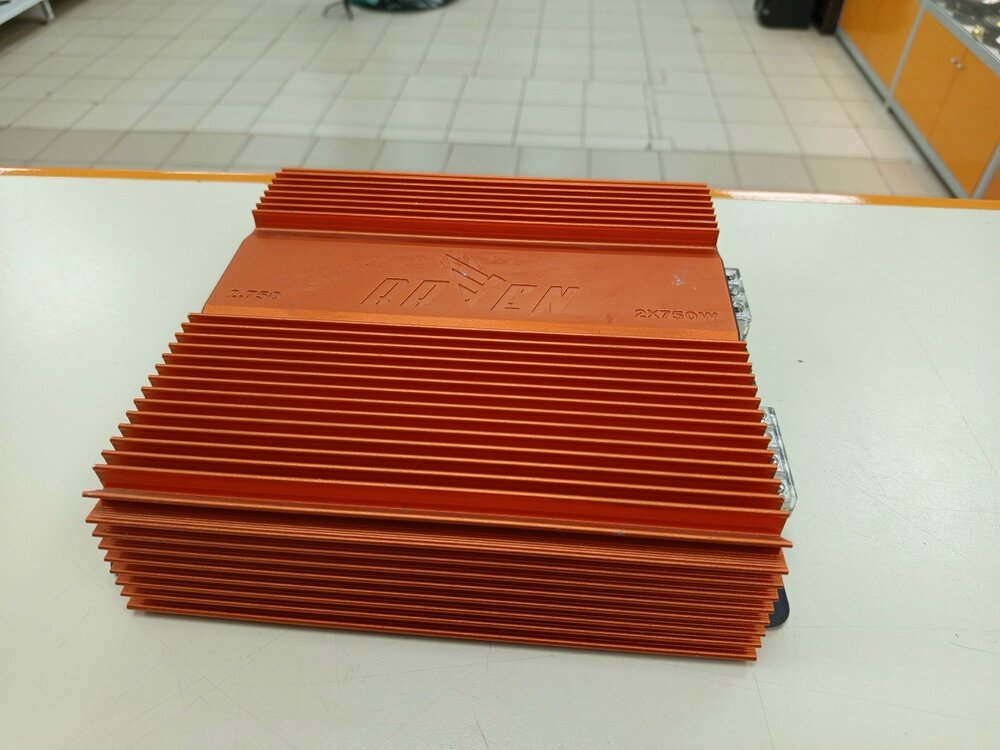 Усилитель звука автомобильный 2х двух канальный для динамиков DL Audio Raven 2.750 V.2, б/у, уценка