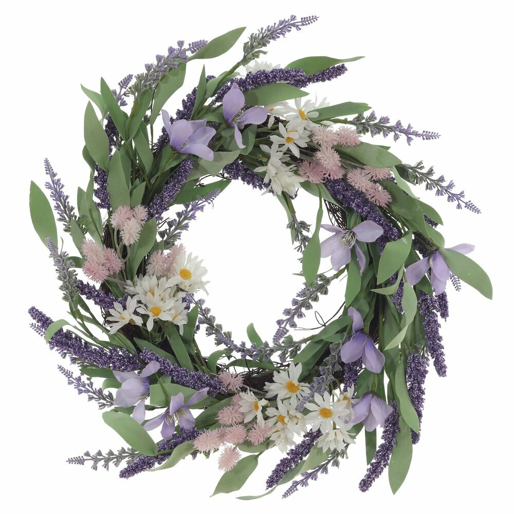Венок "Лавандовый сон" 45х45х10