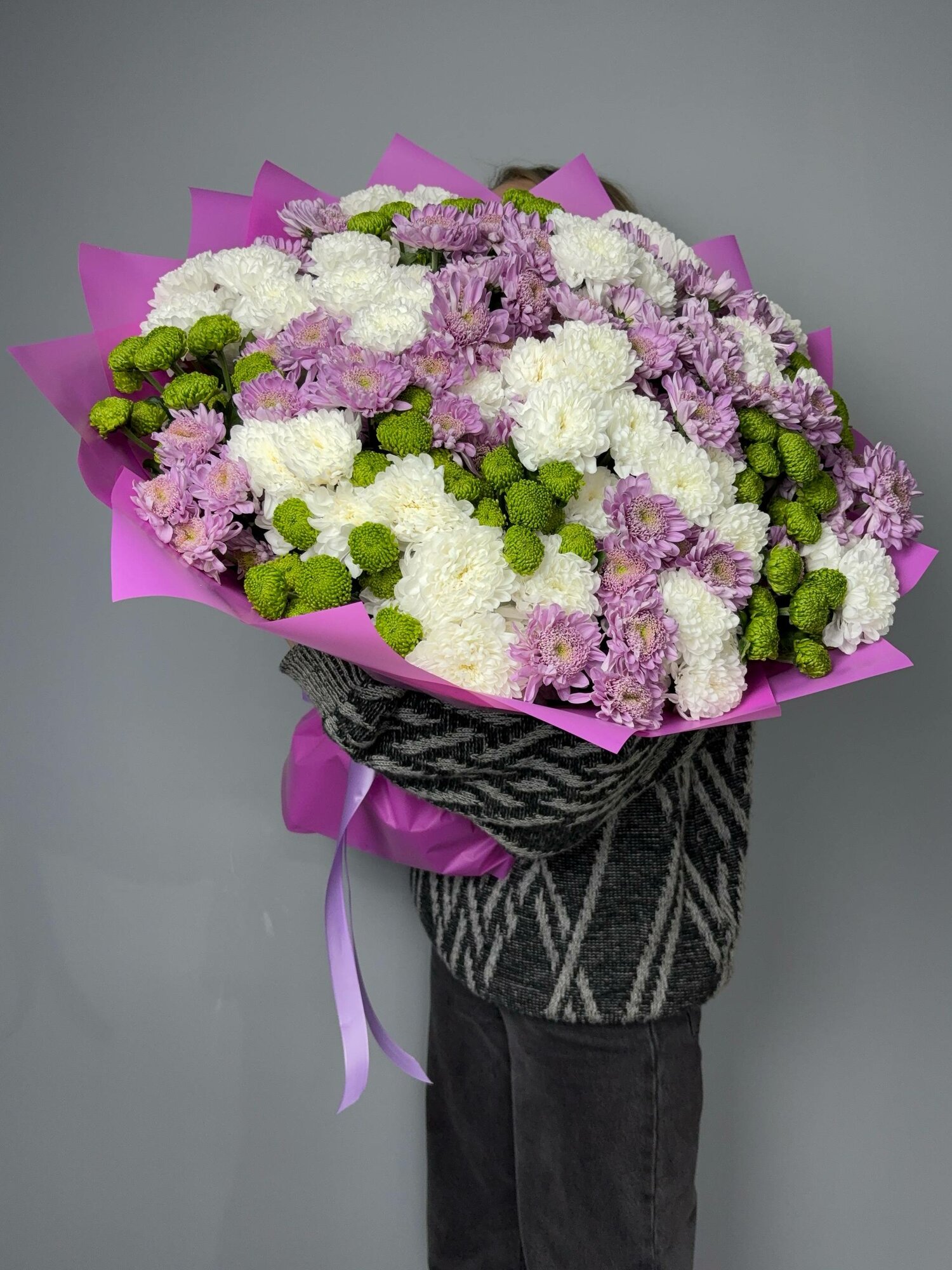 FRESH FLORA Кустовая хризантема 30 шт купить изысканный подарок с доставкой