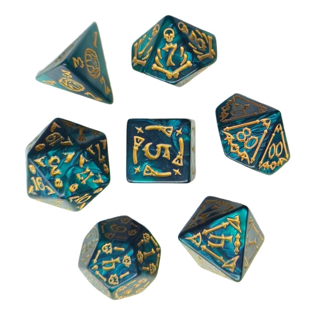 7шт Вечерние Развлекательные Кубики Семейная Игра Развивающая Игрушка Акриловые Многогранные Кубики Прозрачный Набор Кубиков С Цифрами D4 D8 D10