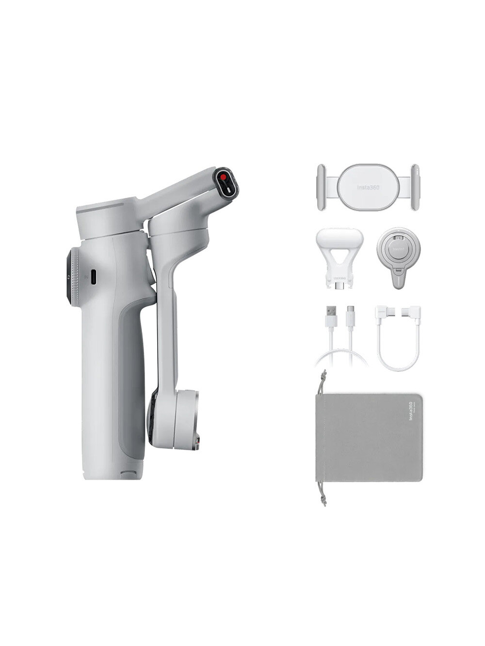 Insta360 Flow 2 Pro (Fancy Gray) — Пакет "создатель" AI-камера