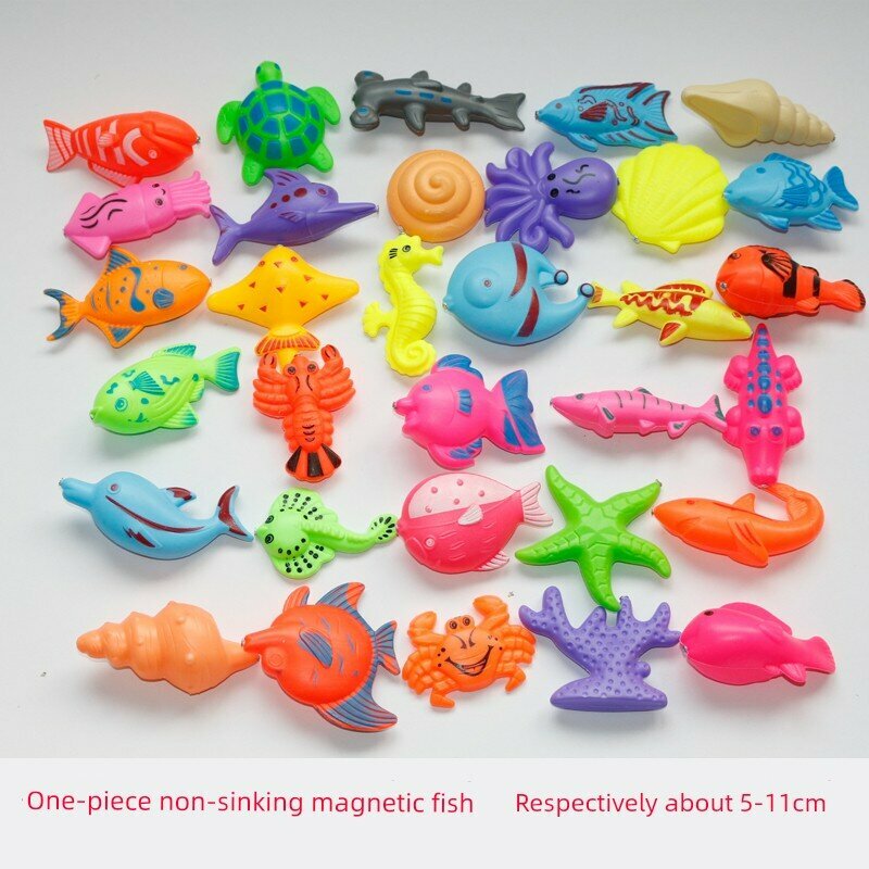 Утолщенный двусторонний детский магнитный набор для рыбалки, игрушка для игр в воде, прямые поставки с завода, рыбалка