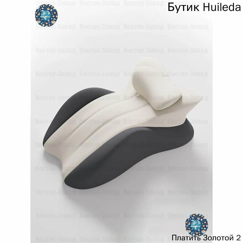 Подушка Ортопедическая подушка для сна на животе 38x58 см, Жесткая жесткость, Меморикс