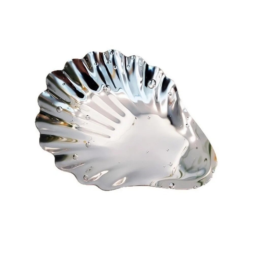 Тарелка в форме ракушки из нержавеющей стали