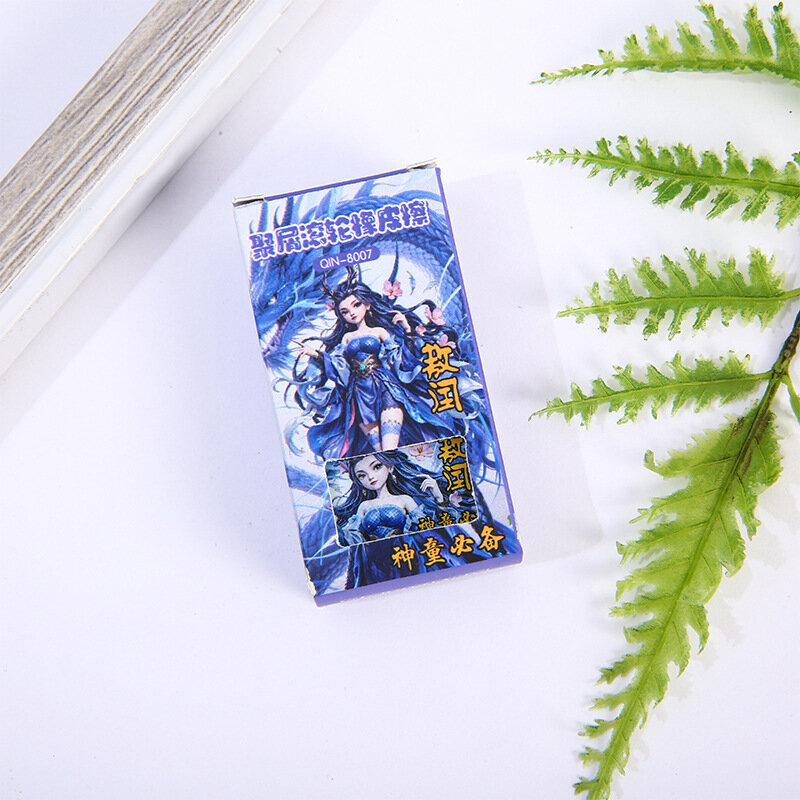 Милый аниме-персонаж, ластик-роллер, креативный дизайн, простой в использовании ластик для студентов и детей