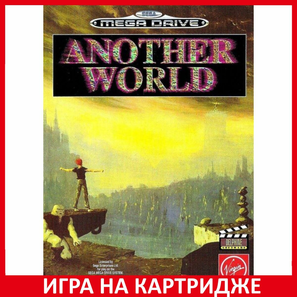 Игра Another world Русская Версия 16 bit Картридж для Sega