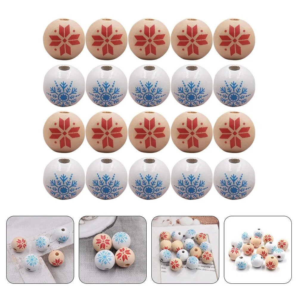 60 Штук Деревянных Бусин, Из Дерева, Для Рукоделия