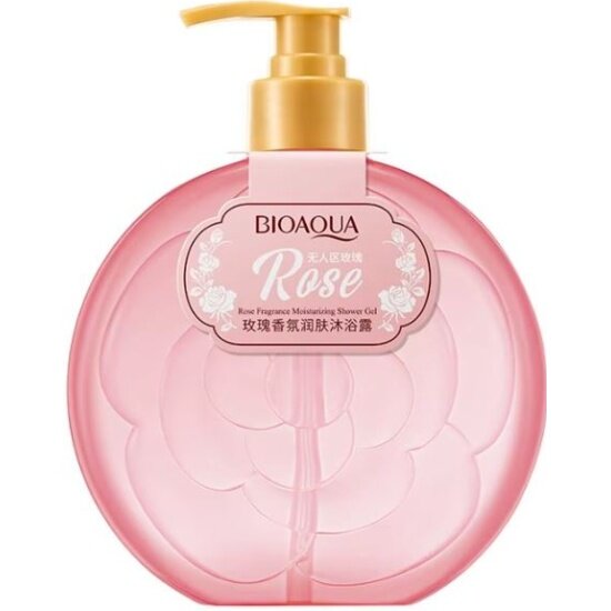 Парфюмированный гель для душа Bioaoua с увлажняющими экстрактами и цветочным ароматом, 500 мл