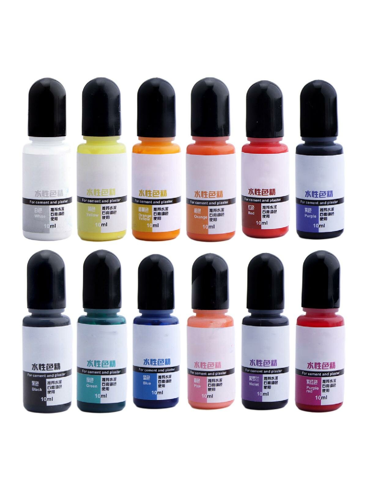 12 цветов, гипсоцементная водорастворимая цветная эссенция