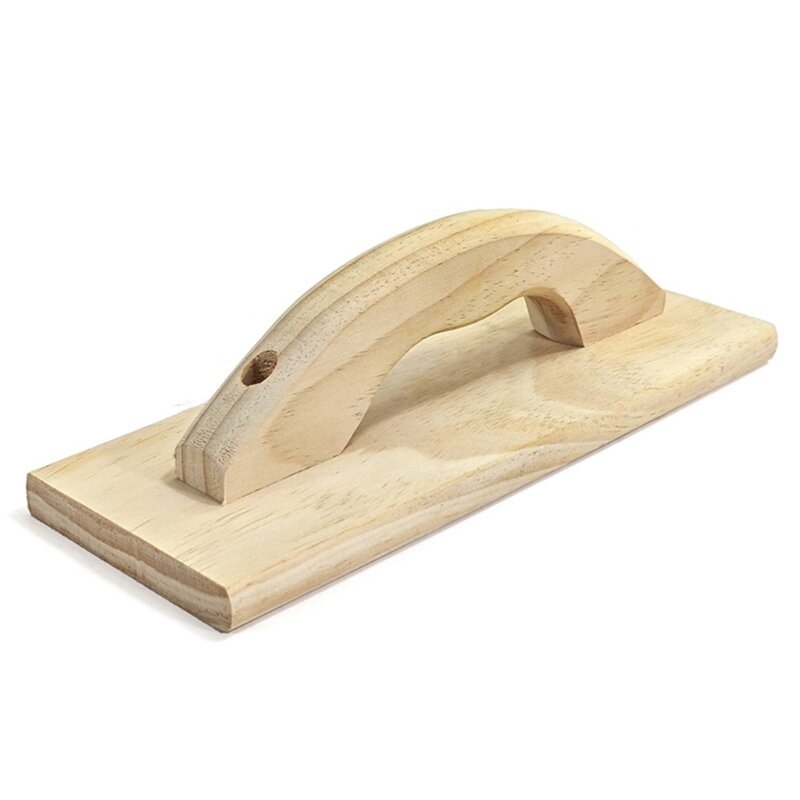 Шпатель для гипсокартона Плоский Отделочный, Плоский Шпатель для Штукатурки с Нескользящей Ручкой, Деревянный Шпатель для Штукатурки Гипсокартона