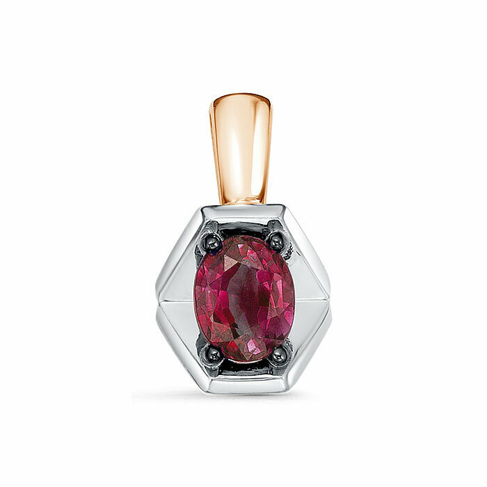 Подвеска, золото, 585 проба, рубин