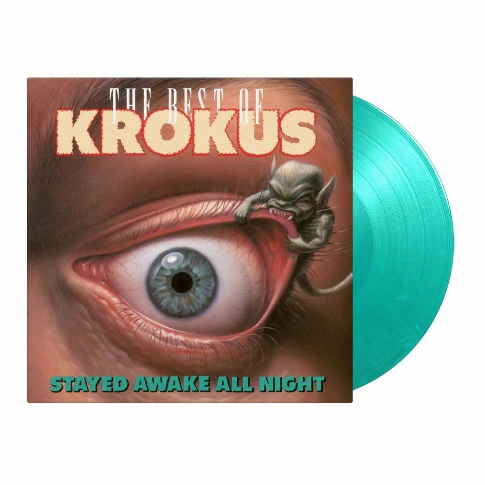 KROKUS - Stayed Awake All Night - The Best Of Krokus, (LP, Limited Edition, 180 Gram , Translucent Green & White Marbled Vinyl) Виниловая Пластинка