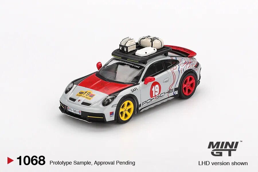 Машинка TSM MODEL 1:64 Porsche 911 Dakar Uncle Rally Die-cast Alloy Model Collection Toy Children Gifts