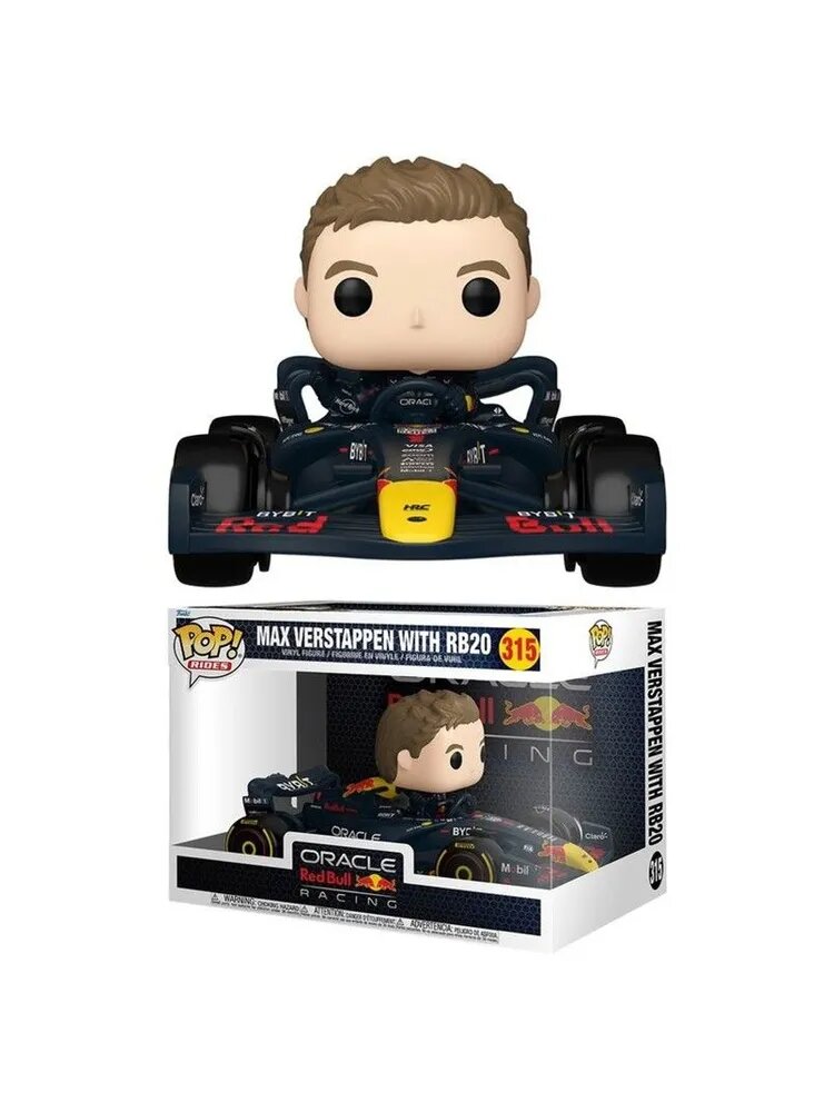 Фигурка Funko POP! RIDES MAX VERSTAPPEN WITH RB20 (315) Винил Red Bull Racing