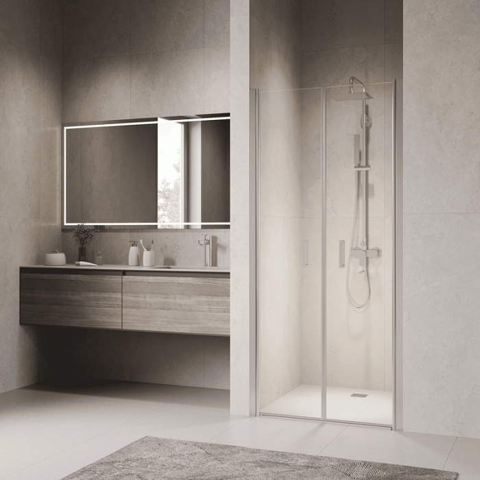 Душевая дверь в нишу RGW Passage PA-104 60 см, профиль хром, стекло прозрачное