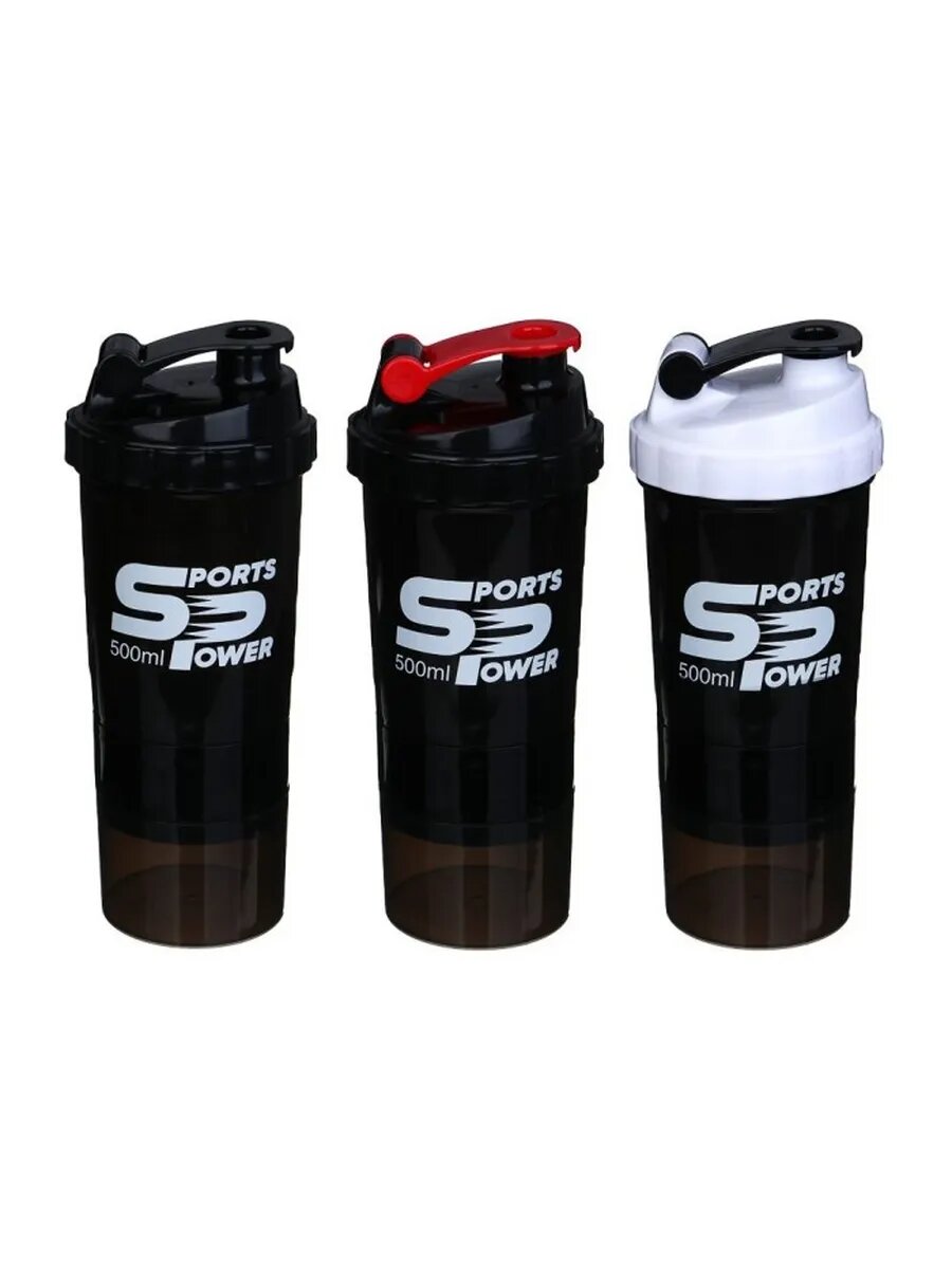 SILAPRO Спортивный шейкер 3 в 1 (пружина-венчик, два конте