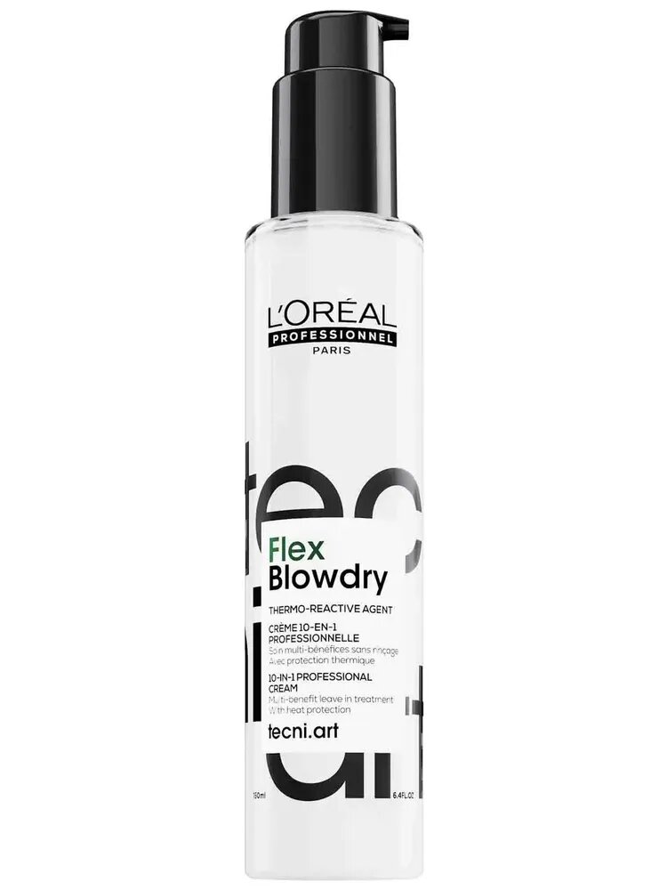Крем-уход L'Oreal Tecni.Art Flex Blowdry для волос многофункциональный 10-в-1, термозащитный, 150 мл