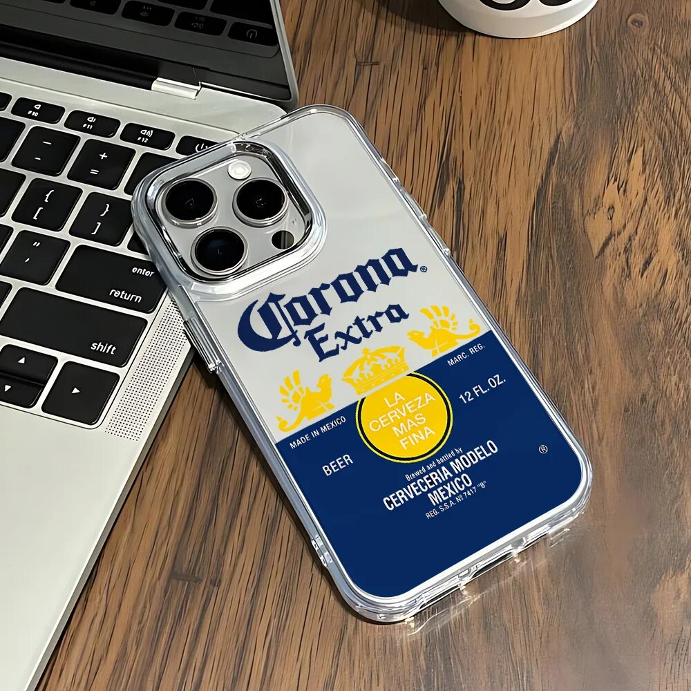 Чехол для телефона с дизайном пива C-Corona Extra для iPhone 17, Синий, LYK-LK352C3o1, iPhone 14