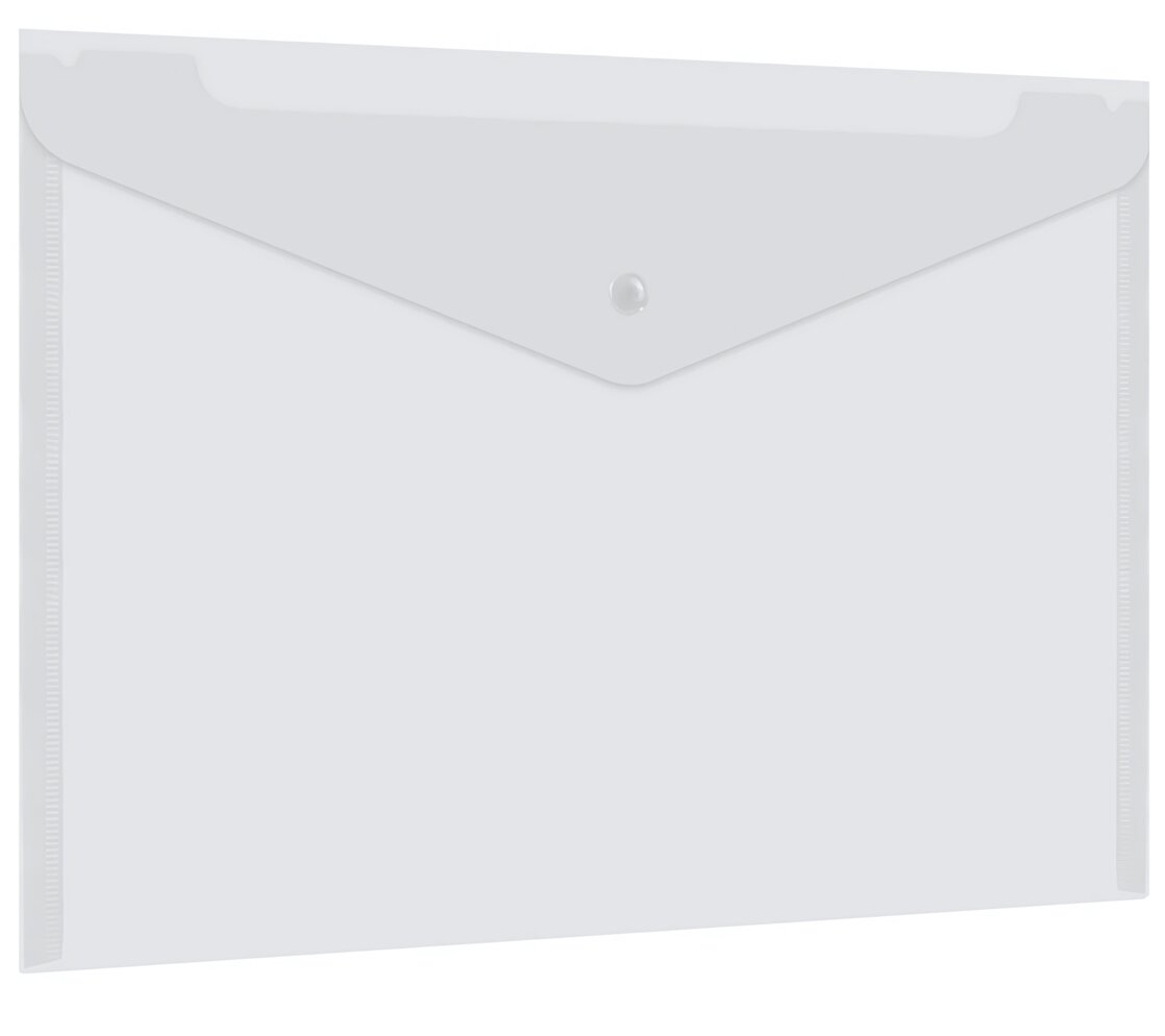 Папка-конверт А4 прозрачная 'Universal', пластик 0.15мм, до 100 листов