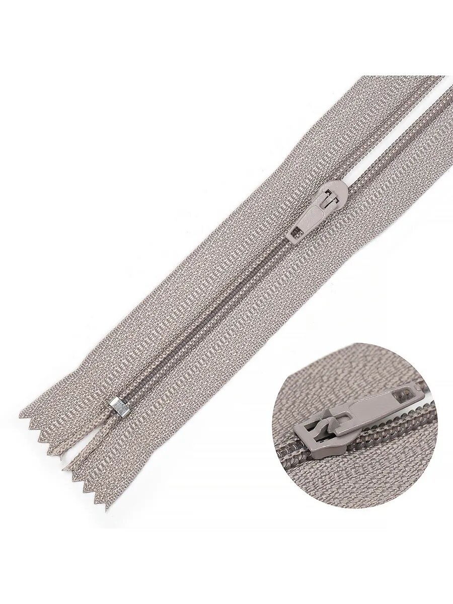 Молния брючная №4 замок полуавт. 20см н/р уп.100шт