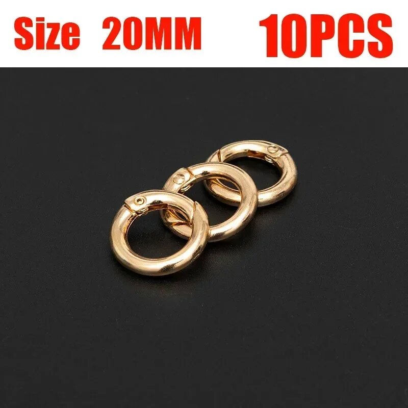 Металлические кольца-застежки 10 шт. gold 20mm